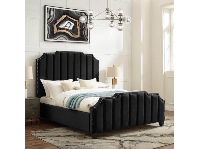 Click here for Inspired Home Lotus Platform Bed - Upholstered Cha... prices