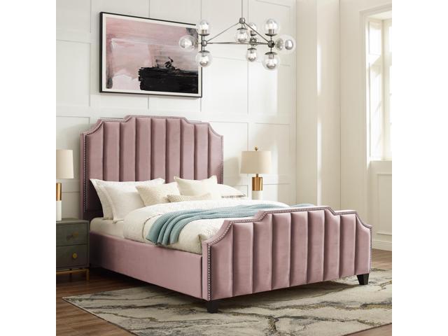 Click here for Inspired Home Lotus Platform Bed - Upholstered Cha... prices