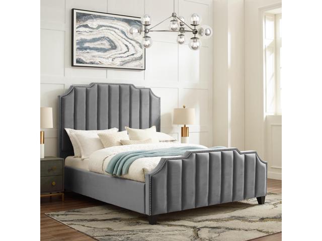 Click here for Inspired Home Lotus Platform Bed - Upholstered Cha... prices