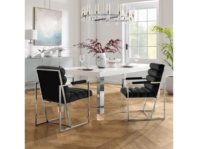 Click here for Inspired Home Lora Dining Chair - Upholstered  Sta... prices