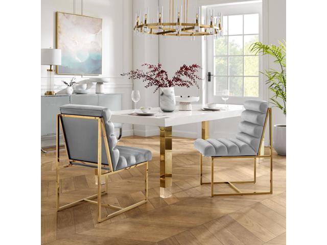 Click here for Inspired Home Lora Dining Chair - Upholstered  Sta... prices