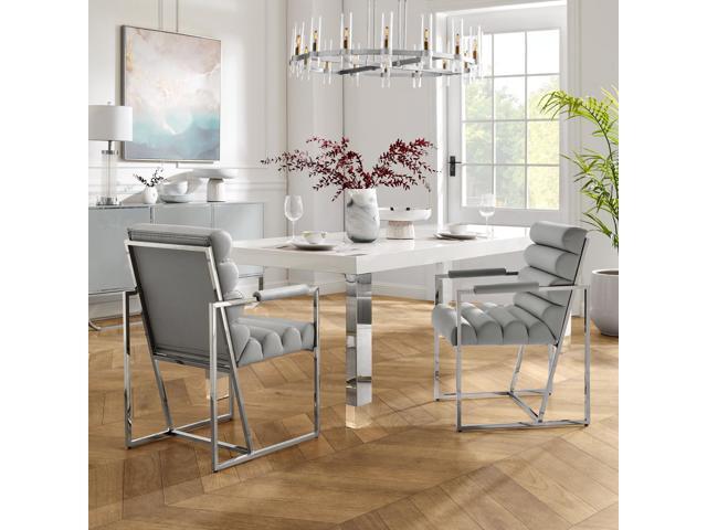 Click here for Inspired Home Lora Dining Chair - Upholstered  Sta... prices