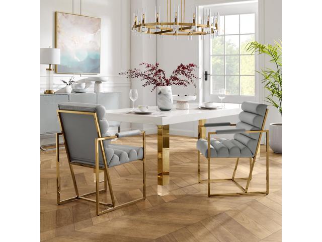 Click here for Inspired Home Lora Dining Chair - Upholstered  Sta... prices