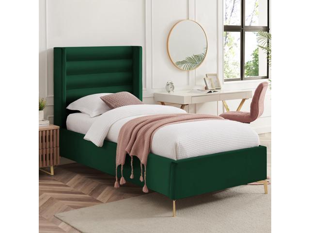 Click here for Inspired Home Laron Platform Bed - Upholstered Win... prices