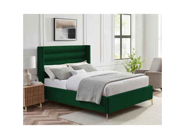 Click here for Inspired Home Laron Platform Bed - Upholstered Win... prices