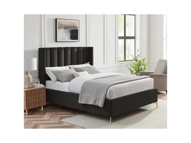 Click here for Inspired Home Kristofer Platform Bed - Upholstered... prices