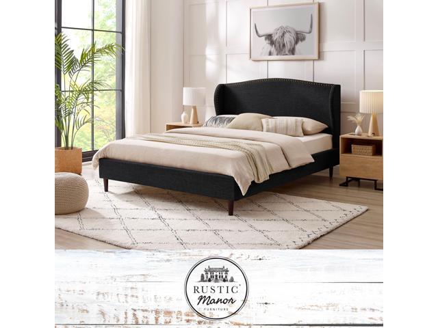 Click here for Rustic Manor Averee Platform Bed - Upholstered Win... prices