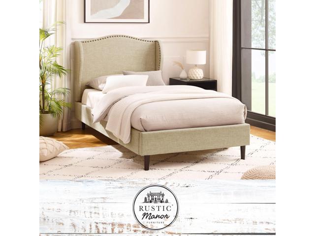 Click here for Rustic Manor Averee Platform Bed - Upholstered Win... prices