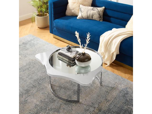 Click here for Inspired Home Perseus Coffee Table - Mirrored Top... prices