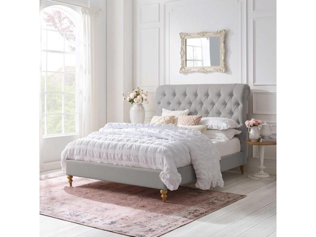 Click here for Rustic Manor Chace Bed - Rolled Top Button Tufted... prices