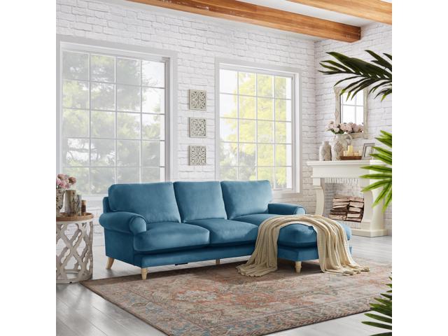 Click here for Rustic Manor Harlie Chaise Sofa - Upholstered Sinu... prices