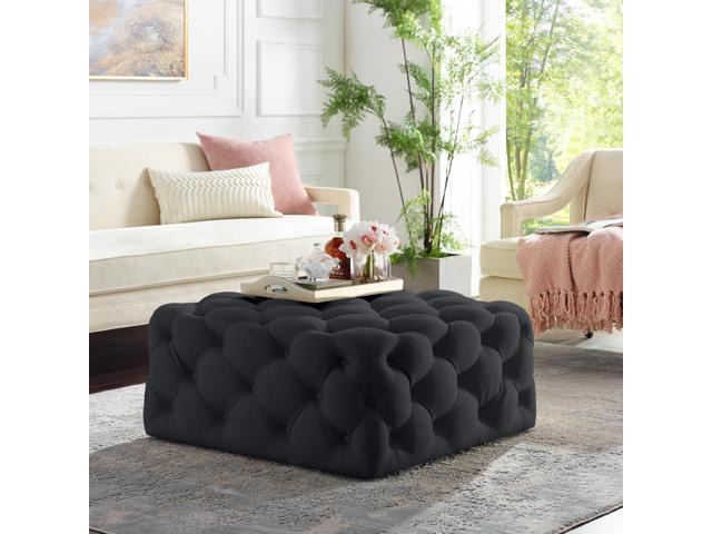Click here for Inspired Home Dustin Cocktail Ottoman - Tufted All... prices