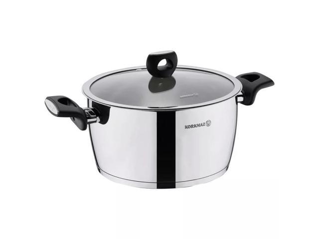 Click here for Korkmaz Nora 5.5L Stainless Steel Casserole with L... prices