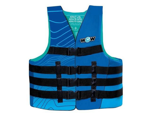 Click here for WOW Watersports Vis-Wave Adult Life Vest - Blue -... prices