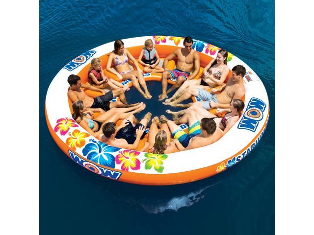 Click here for WOW Sports Floating 12 Person Water Lounge And Isl... prices