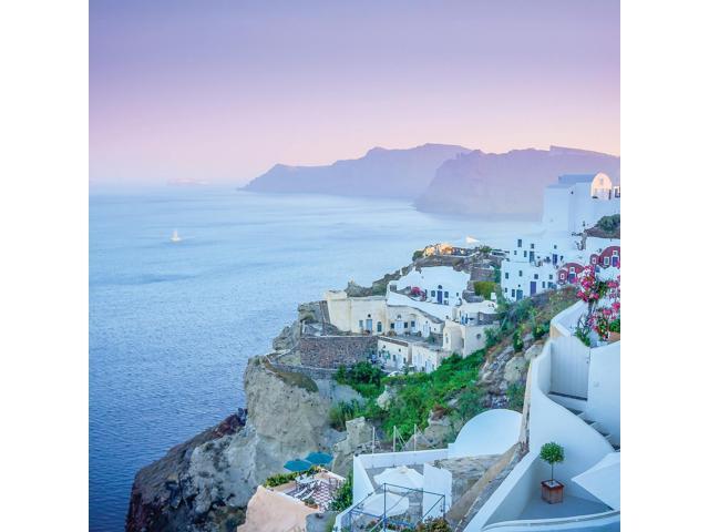 Click here for Santorini 40 x 40 Print On Canvas Painting Wall Ar... prices