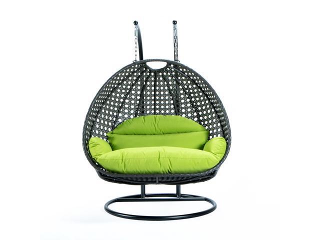 Click here for LeisureMod Charcoal Wicker 2 person Double Hanging... prices