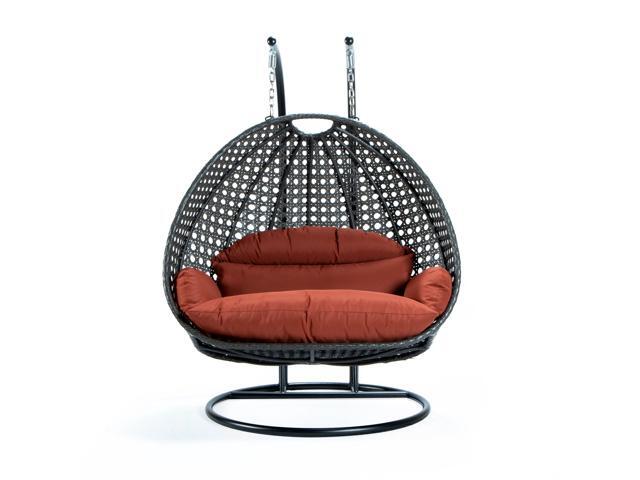 Click here for LeisureMod Charcoal Wicker 2 person Double Hanging... prices