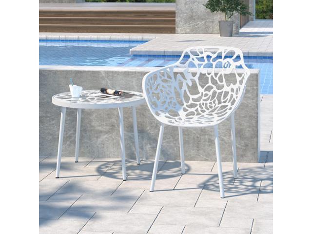 Click here for LeisureMod Devon Tree Design Glass Top Aluminum Ba... prices