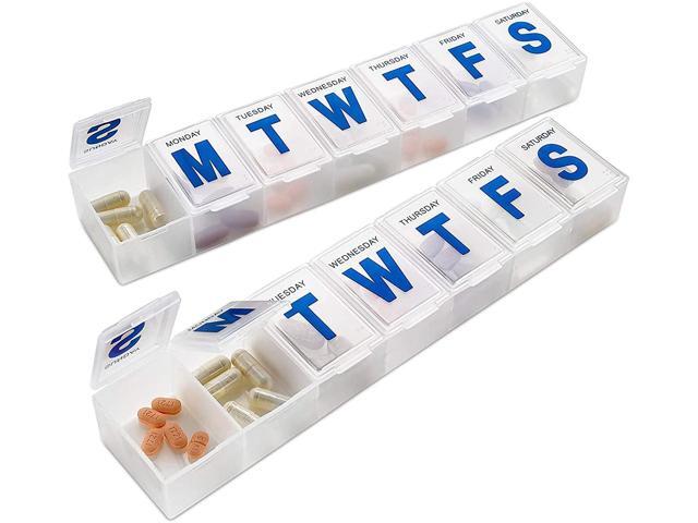 Click here for Weekly Pill Organizer - (Pack of 2) Extra Large Vi... prices
