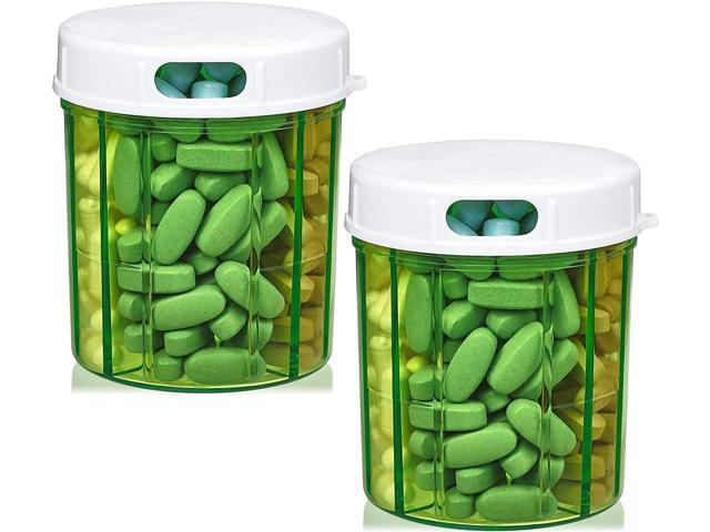 Click here for Round Pill Organizer Dispenser - Pack of 2 - Pill... prices