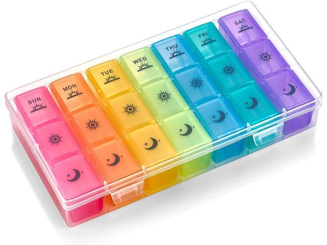 Click here for Weekly Pill Organizer Case 3-Times-a-Day Pill Box... prices