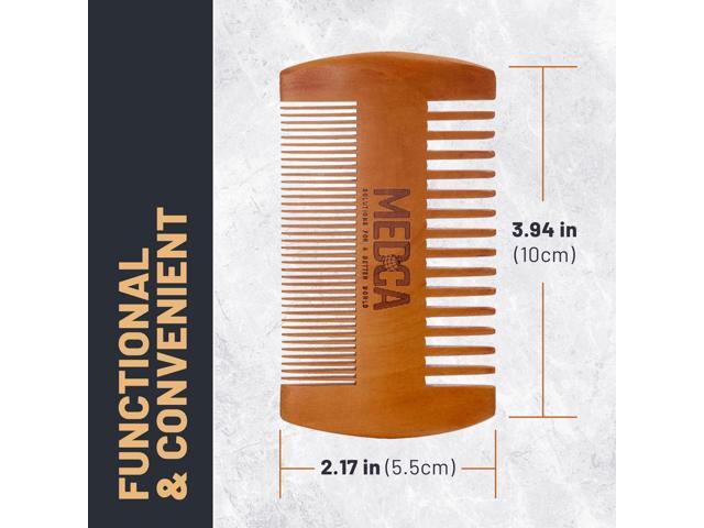 Click here for Wooden Beard Comb with Leather Case - Handcrafted... prices