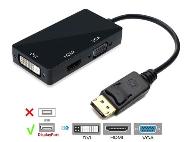 Click here for 3 in 1 Display Port DP Male to HDMI DVI VGA Female... prices