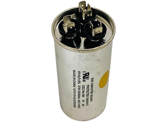 Click here for Dual Run Capacitor  Round  45 + 5 Mfd.  370 Volt... prices