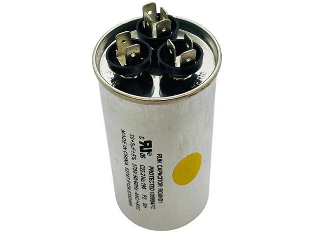 Click here for Dual Run Capacitor  Round  30 + 5 Mfd.  370 Volt... prices