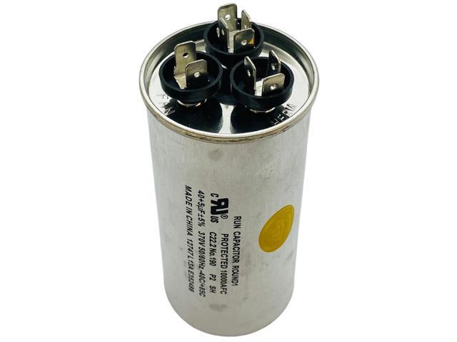 Click here for Dual Run Capacitor  Round  40 + 5 Mfd.  370 Volt... prices