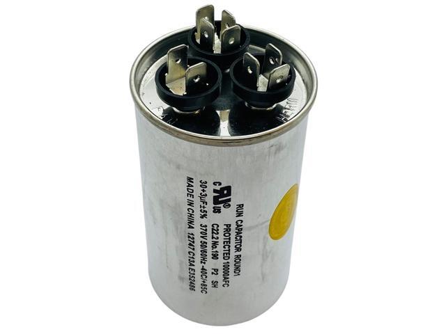 Click here for Dual Run Capacitor  Round  30 + 3 Mfd.  370 Volt... prices