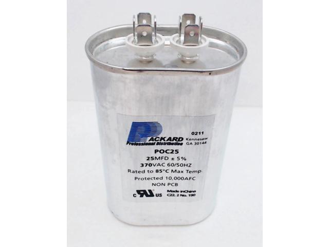 Click here for Packard Run Capacitor  Oval  25 Mfd.  370 Volt  TO... prices