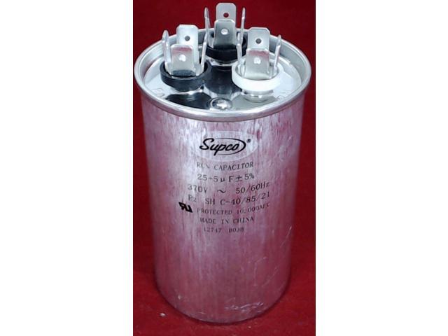 Click here for Dual Run Capacitor  Round  25 + 5 Mfd.  370 Volt... prices