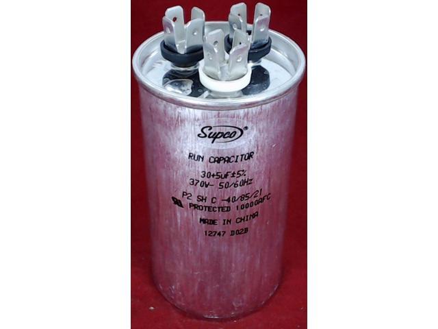Click here for Dual Run Capacitor  Round  30 + 5 Mfd.  370 Volt... prices