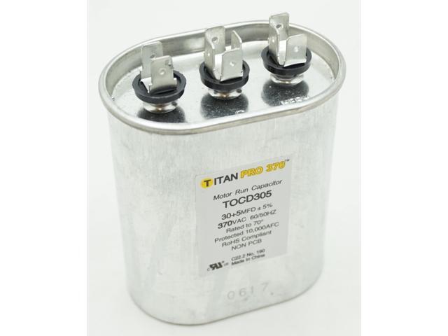 Click here for Packard Titan Pro 370 Dual Run Capacitor Oval 30+5... prices
