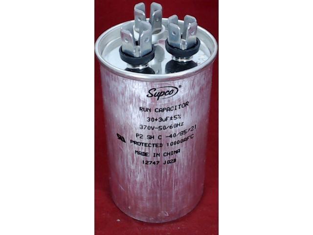 Click here for Dual Run Capacitor  Round  30 + 3 Mfd.  370 Volt... prices