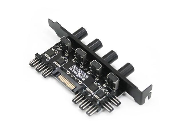 Click here for 12V Computer Case Fan Hub Regulator 8 Way 4 Knob S... prices