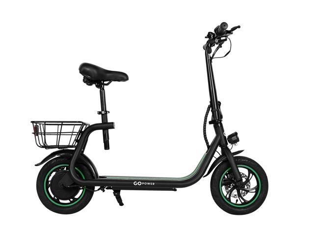 Click here for GoFlow Electric Scooter with Seat - Black prices