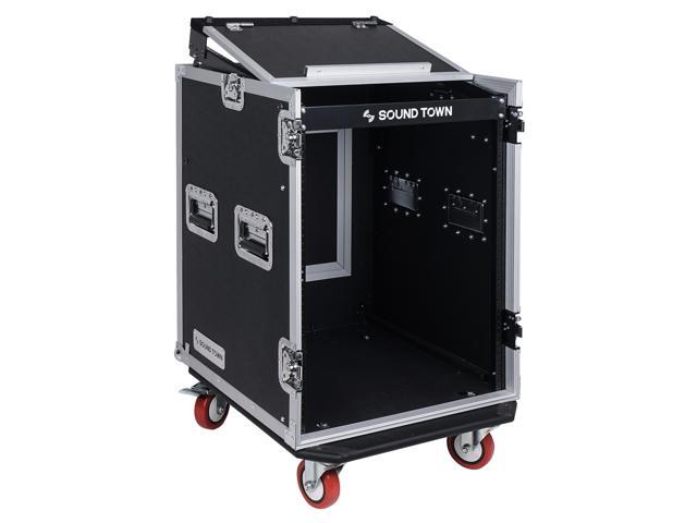 Click here for Sound Town 14U PA DJ Rack/Road Case with 11U Slant... prices