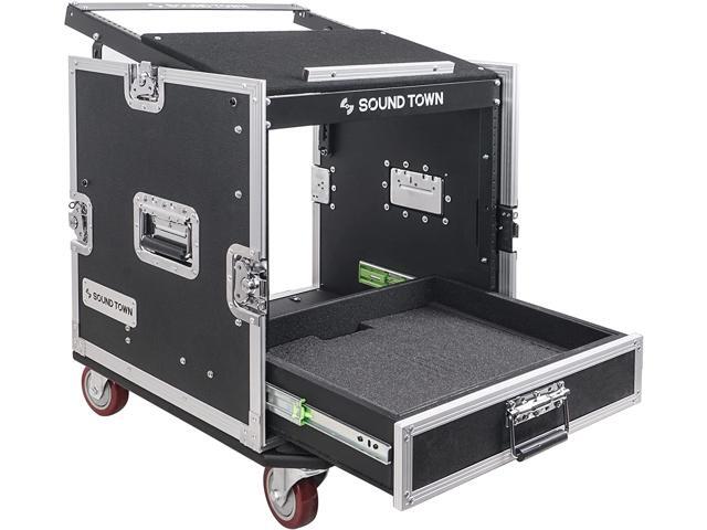 Click here for Sound Town 10U PA DJ Pro Audio Rack/Road ATA Case... prices