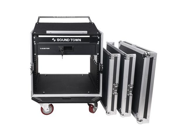 Click here for Sound Town 10U PA DJ Pro Audio Rack/Road ATA Case... prices