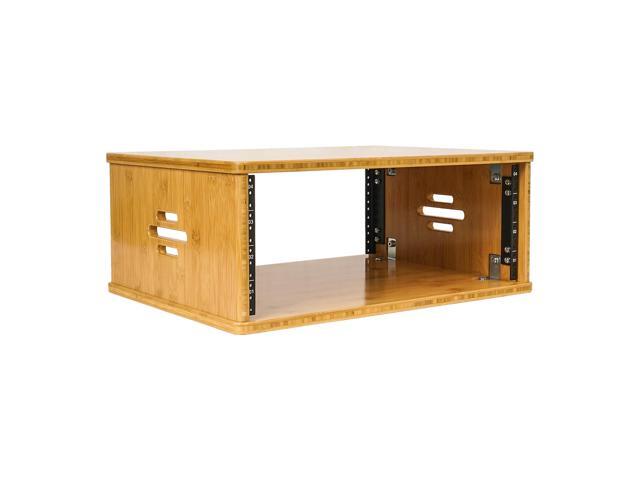 Click here for Sound Town DIY 4U Solid Bamboo Studio Rack - 14.2... prices