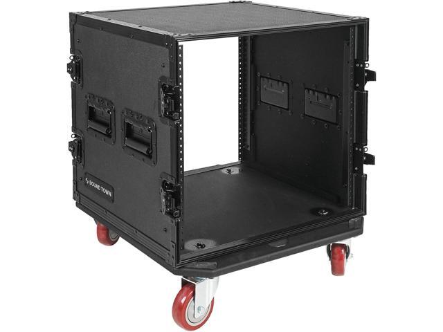 Click here for Sound Town Black Series 10U PA/DJ Rack/Road Cas Bl... prices