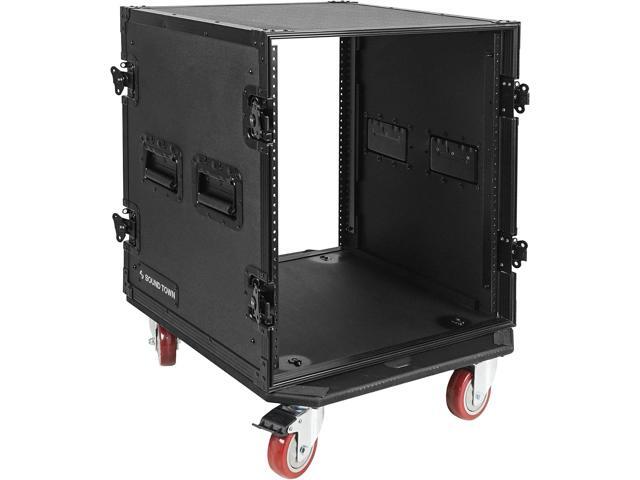 Click here for Sound Town Black Series 12U PA/DJ Rack/Road Case w... prices