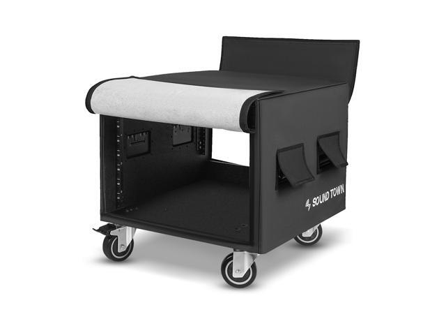 Click here for Sound Town 8U PA/DJ Rack/Road Case with 8-Space  I... prices