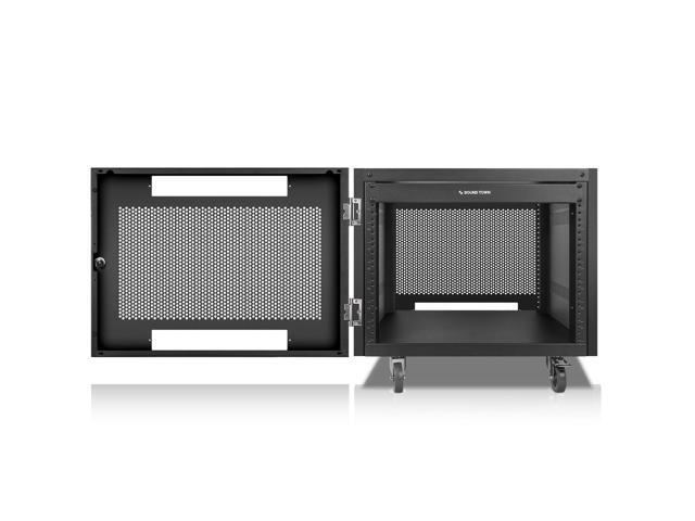 Click here for Sound Town 8U Universal Steel Rack  w/Mesh Doors... prices