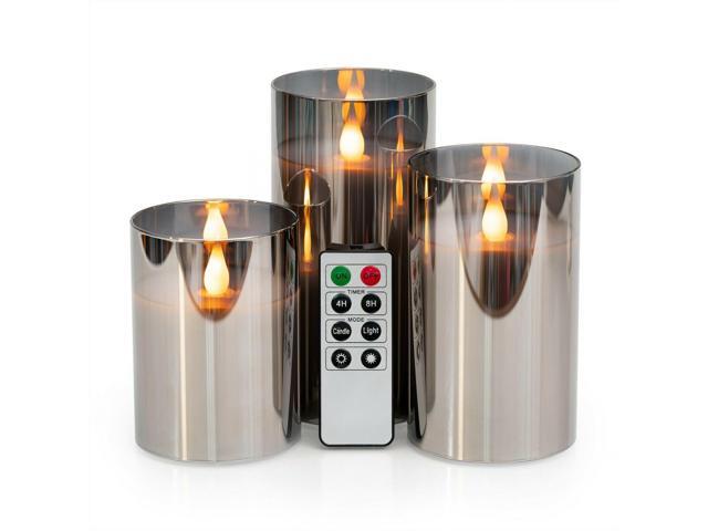 Click here for Metallic Mirrored Glass Flicker Led Flameless Cand... prices