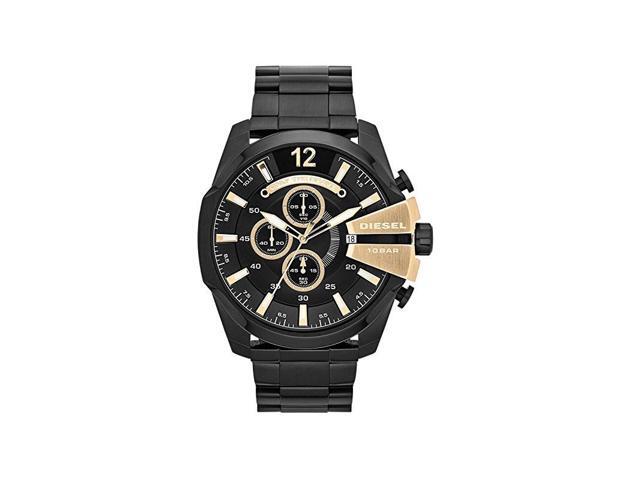 Click here for New Diesel Mega Chief Chronograph Black Gold Stain... prices