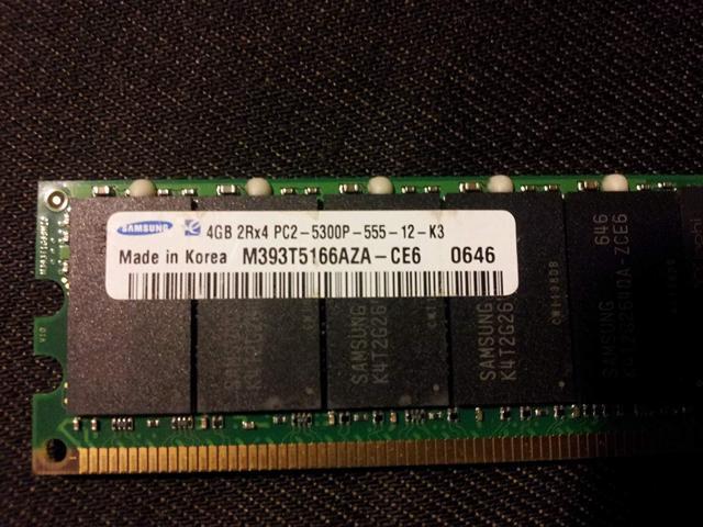 Click here for SAMSUNG 4GB PC2-5300P DDR2 ECC REG MEMORY MODULE M... prices